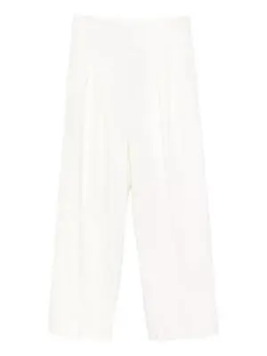 FORTE_FORTE Pleated Cotton Trousers