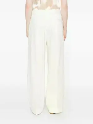 FORTE_FORTE Pleated Cotton Trousers