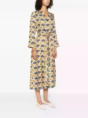 Max Mara Belted Silk Dress