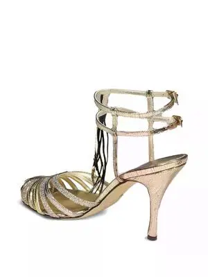 CABECEO 100mm Caged Heeled Sandals
