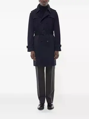 FURSAC Double-breasted Belted Trench Coat