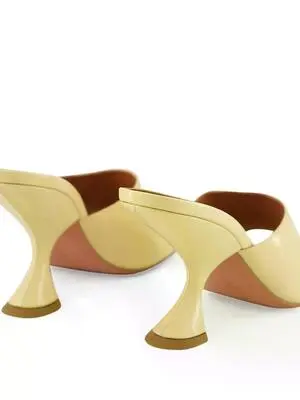 Amina Muaddi 90mm Taylor Sculpted-heel Sandals - Neutrals