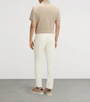 BOSS Slim-fit Tailored Trousers - White