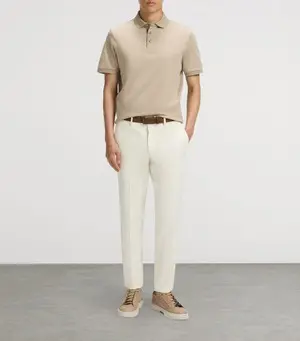 BOSS Slim-fit Tailored Trousers - White