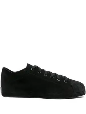 Y3 Suede Shell-toe Sneakers - Black