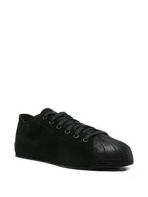 Y3 Suede Shell-toe Sneakers - Black