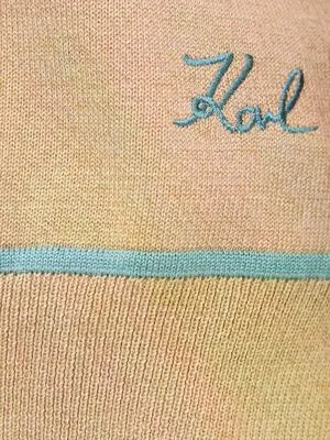 Karl Lagerfeld Embroidered-logo V-neck Sweater