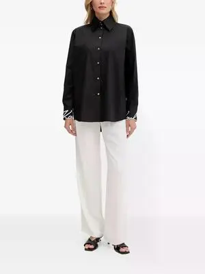 Karl Lagerfeld Embroidered-cuff Shirt