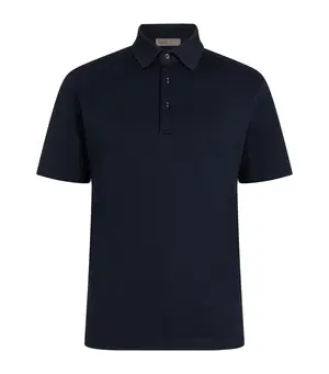Herno Cotton Resort Polo Shirt - Blue