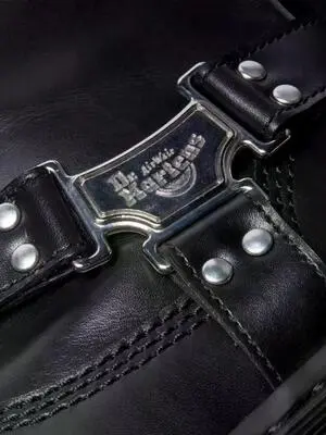 Dr. Martens Anistone Hi Buckle-strap Platform Boots - Black