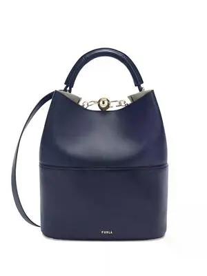 Furla Sfera Chain-detail Bucket Bag - Blue