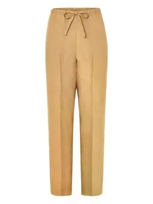 FORTE_FORTE Drawstring Linen Trousers