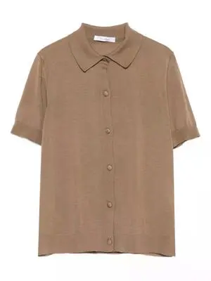 Max Mara Button-front Short-sleeve Shirt
