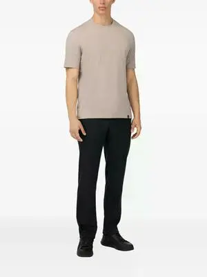 Boggi Milano Trousers With Logo Tag