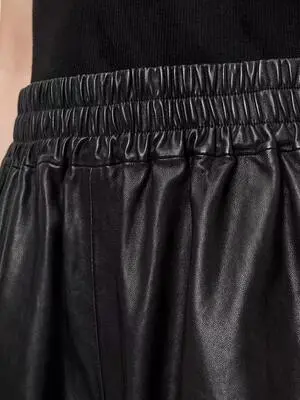 ALLSAINTS Arla Lea Leather Shorts
