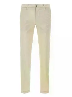 RE-HASH Cuffed Trousers With Welt Pockets - Neutrals