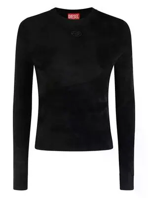 DIESEL® Embroidered-logo T-shirt - Black