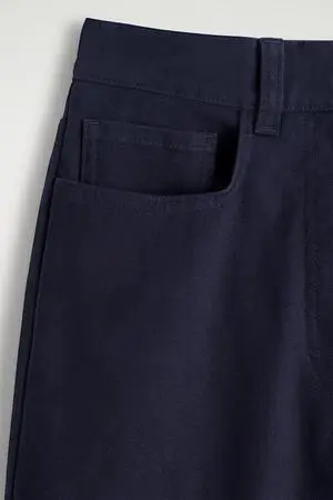 Cos Cotton Cropped Wide-leg Trousers