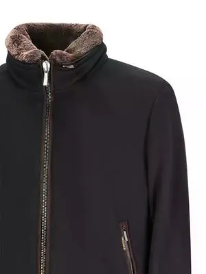 MOORER Fleece-lined Bomber Jacket