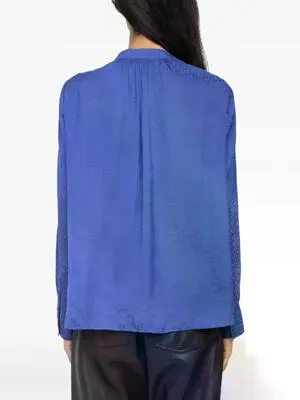 Zadig&Voltaire V-neck Long-sleeve Top - Blue