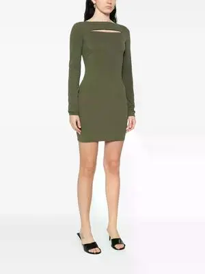 Patrizia Pepe Long-sleeve Mini Dress - Green