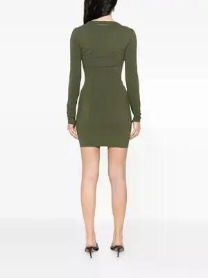 Patrizia Pepe Long-sleeve Mini Dress - Green