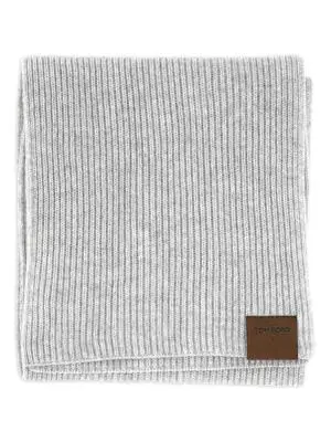 TOM FORD Ribbed Cashmere Scarf - Grey
