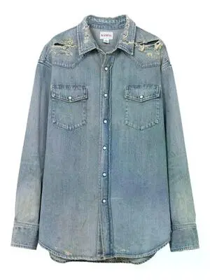 KAMIYA Distressed Denim Shirt