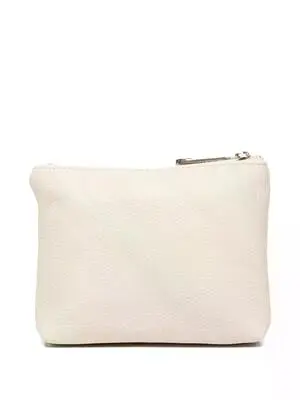 V°73 Embossed Logo Pouch - White