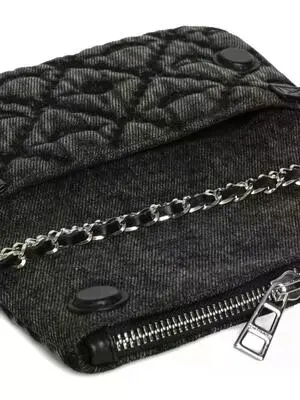 Zadig&Voltaire Mini Rock Monogram Clutch Bag - Black