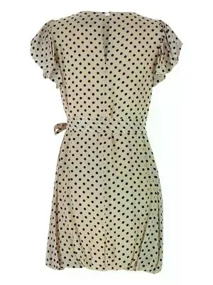 KAOS Polka-dot Mini Balloon Dress - Neutrals