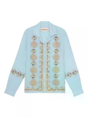 BAZISZT Cotton-blend Shirt - Blue