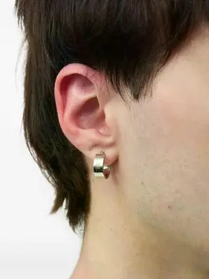 MAISON MARGIELA Numeric Hoop Earrings - Silver