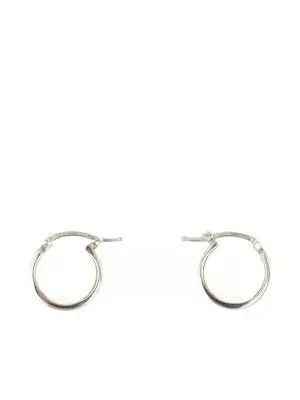 MAISON MARGIELA Numeric Hoop Earrings - Silver