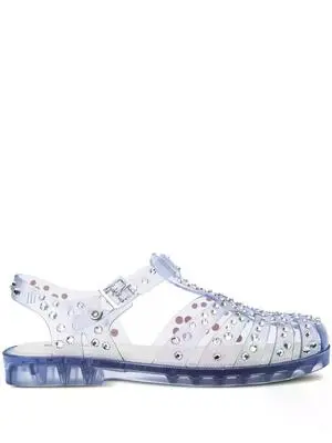 Melissa Crystal-embellished Jelly Sandals - Blue