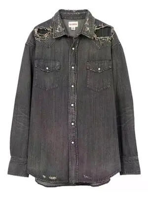 KAMIYA Distressed Denim Shirt