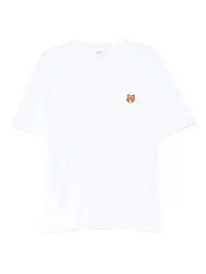 Maison Kitsuné Fox-head Patch T-shirt - White