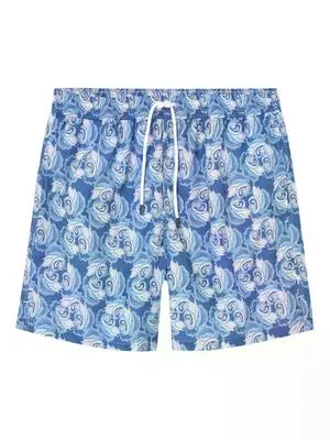 Fedeli Paisley-print Swim Trunks