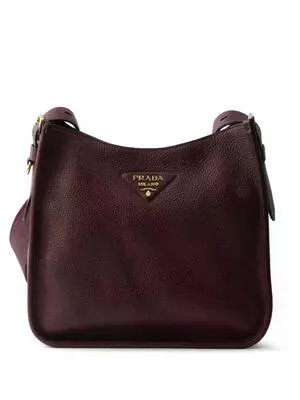 Prada Triangle-logo Shoulder Bag - Red