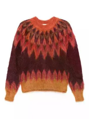 MARANT ETOILE Patterned Sweater - Red