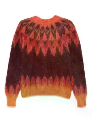 MARANT ETOILE Patterned Sweater - Red