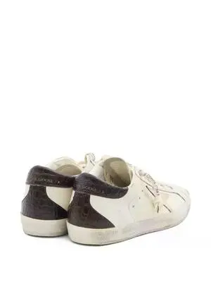 GOLDEN GOOSE Super-star Crocodile-effect Sneakers