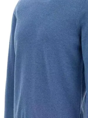 KANGRA Crew-neck Wool Sweater - Blue