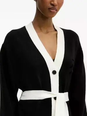 Karl Lagerfeld Contrast-panel Logo Cardigan