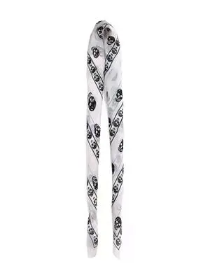 Alexander McQueen Skull-print Silk Scarf