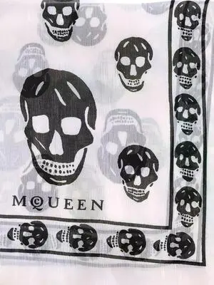 Alexander McQueen Skull-print Silk Scarf
