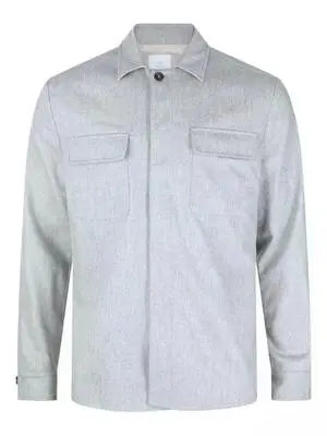 Eleventy Patch-pocket Shirt Jacket - Grey