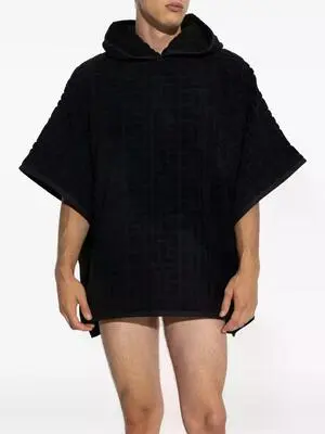 Balmain Logo-embroidered Poncho