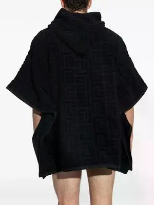 Balmain Logo-embroidered Poncho