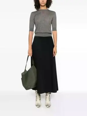 Max Mara Embellished Ribbed Knit Sweater